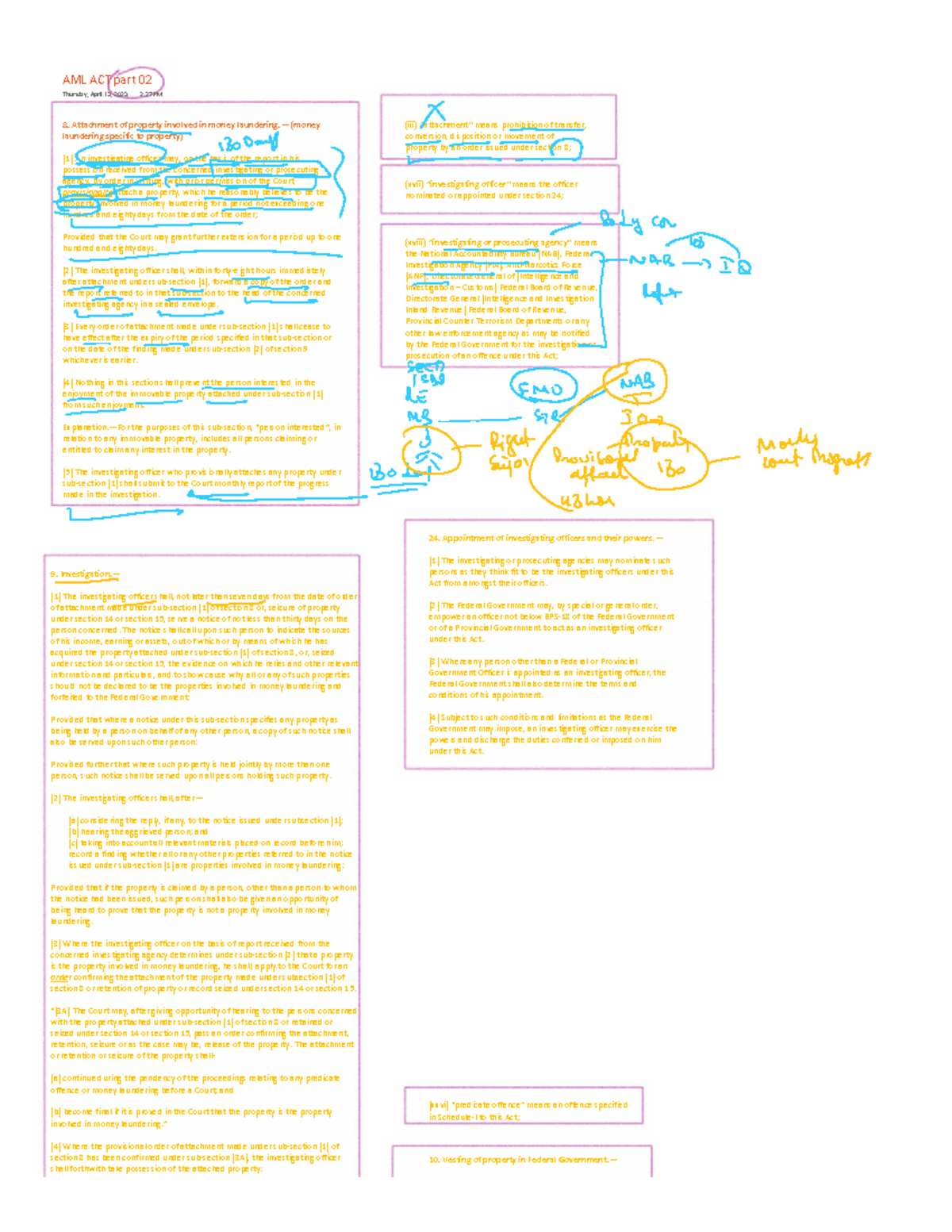 AML Act Part 02 - CFAP 2 IQSF Study Notes on Property Attachment - Studocu