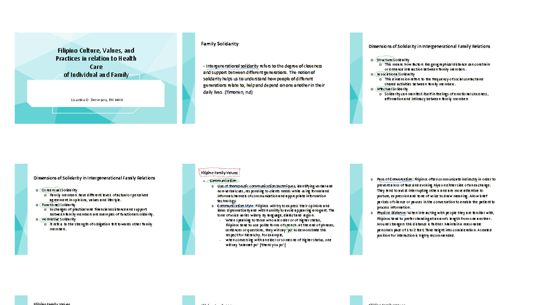 Family Solidarity in Filipino Culture: Health Care & Values Insights ...