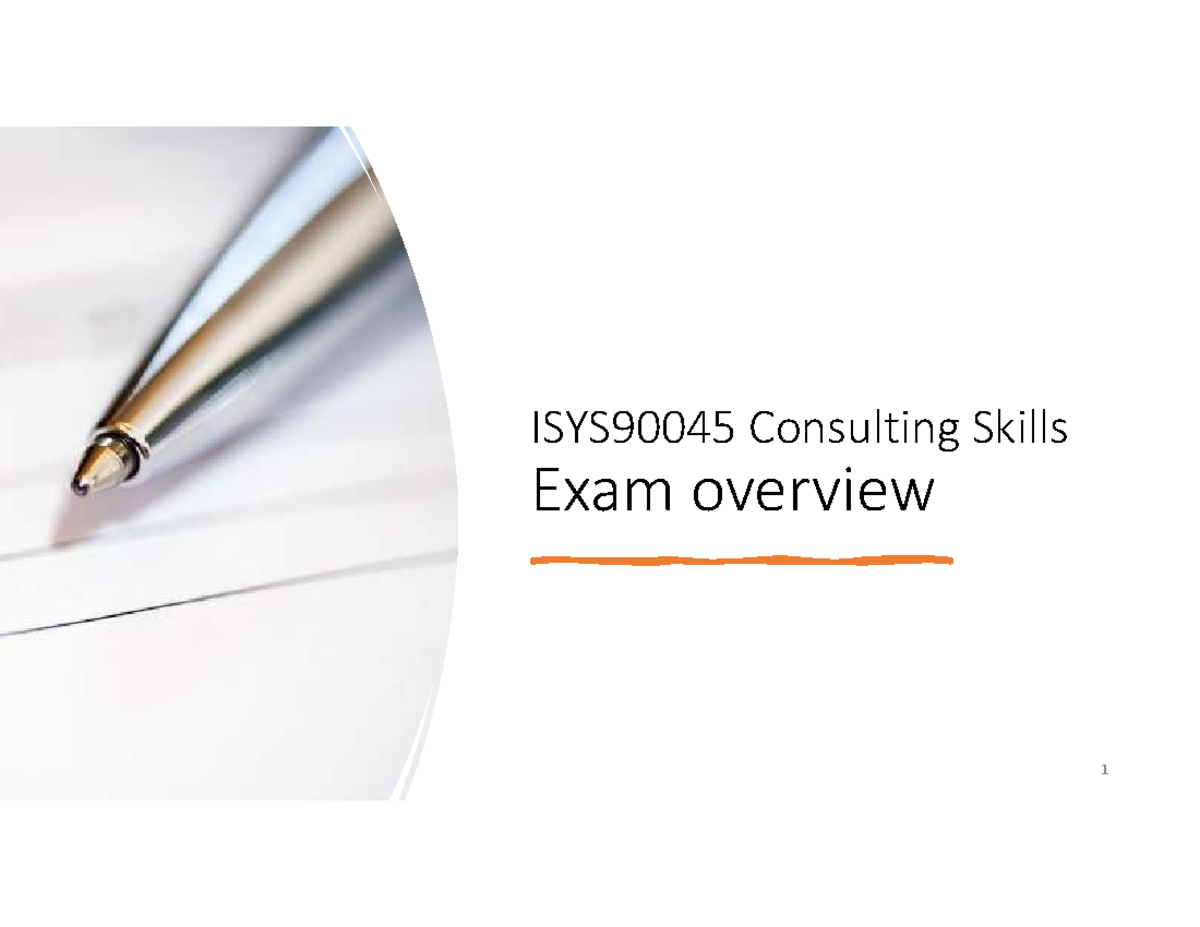 ISYS90045 Final Exam Overview: Key Details and Instructions - Studocu