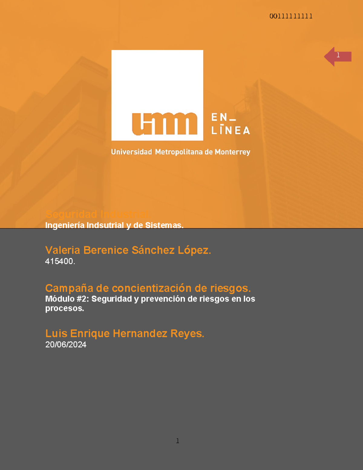 Módulo 2: Campaña de Concientización en Seguridad Industrial - Studocu