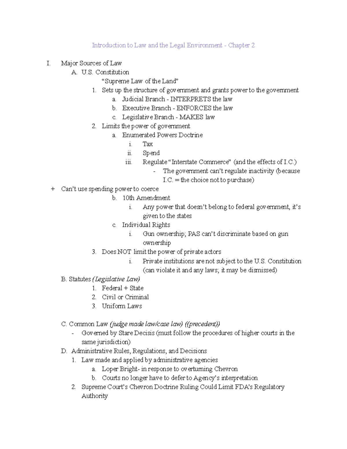 BLS460 Midterm Outline: Tort Law, Civil Procedure & Dispute Resolution ...