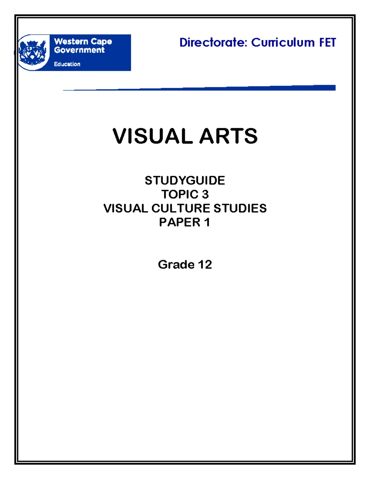 Lesson Plan Gr7 Creative Arts Visual Arts Term 1 Weeks 1 & 2 - Studocu