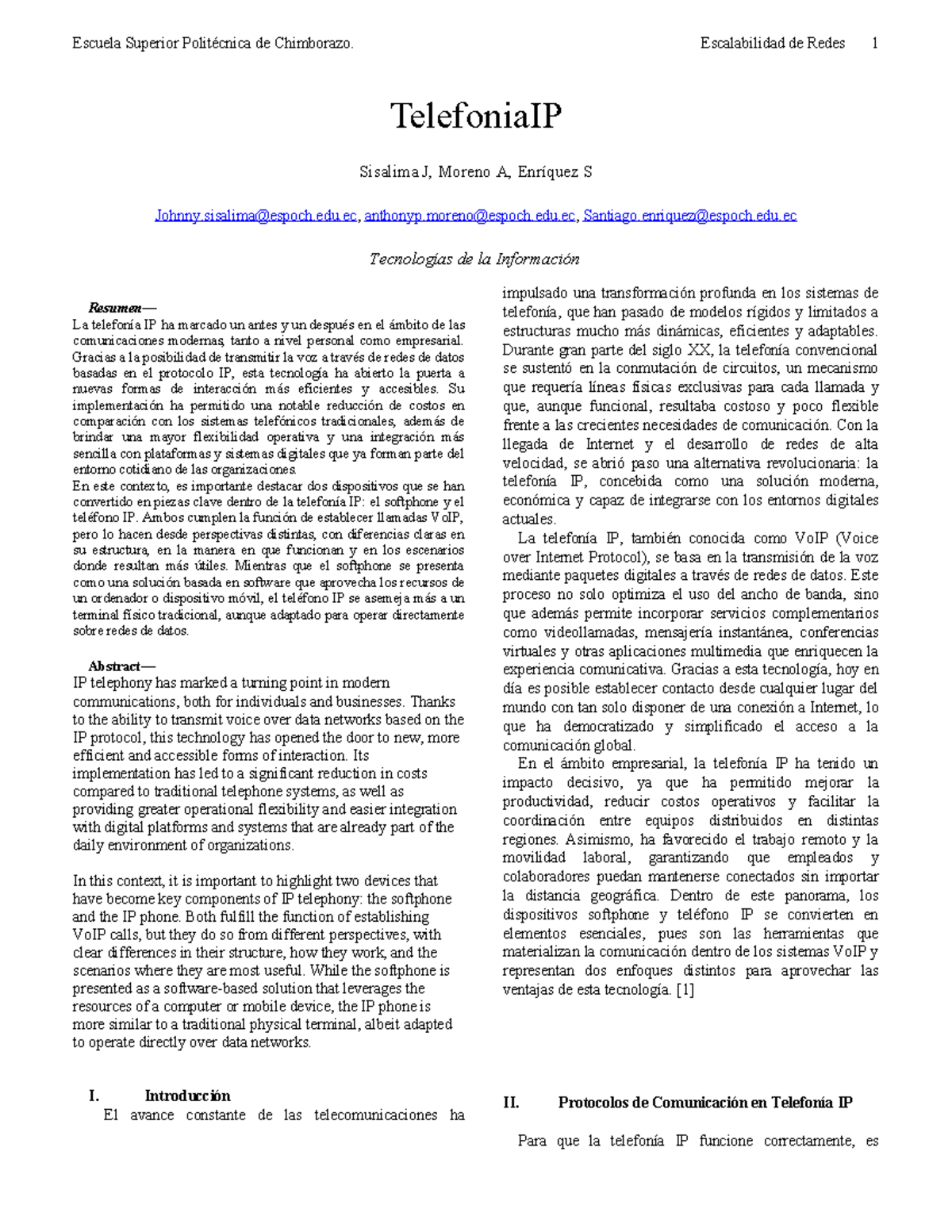 Escalabilidad de Redes 1: Telefonía IP y Dispositivos Clave - Studocu
