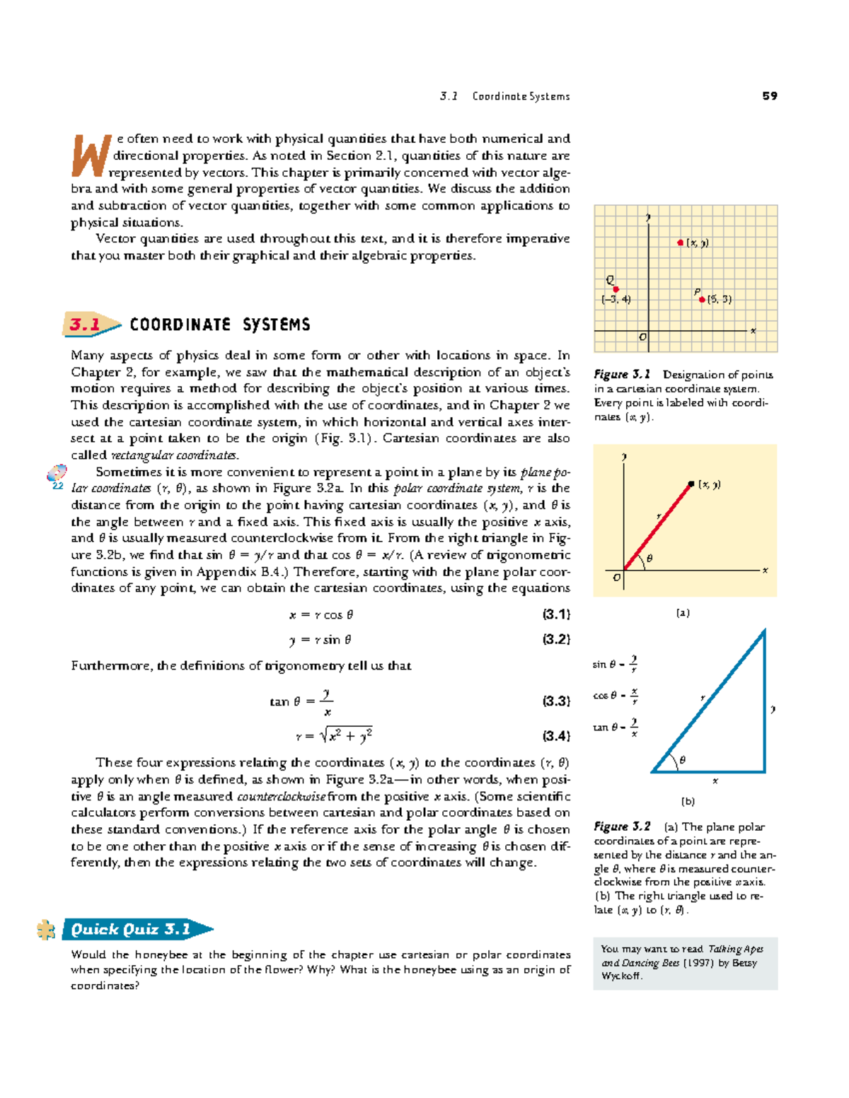 Fundamentals of Physics -4 - 3 Coordinate Systems 59 e often need to ...