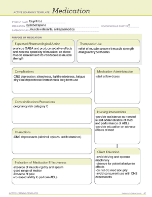 System disorder template - aplastic anemia - ACTIVE LEARNING TEMPLATES ...