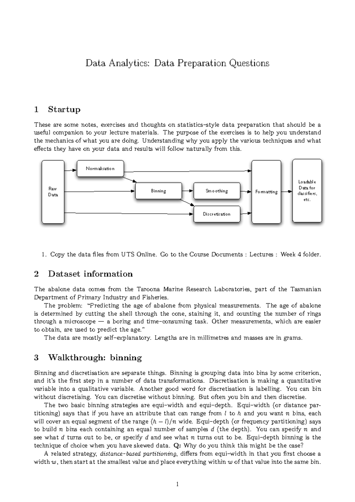 Data Analytics (DA101): Week 4 Data Preparation Notes & Exercises - Studocu
