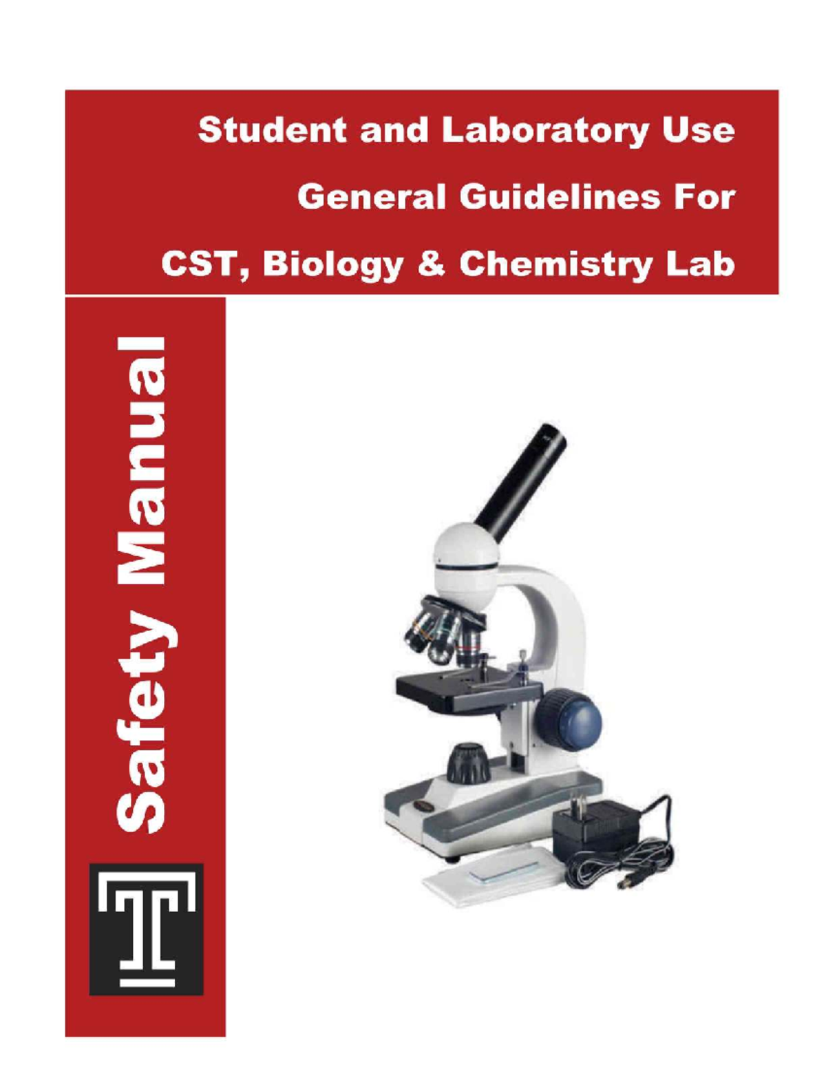 CST Lab Safety Manual: General Guidelines for Biology & Chemistry - Studocu