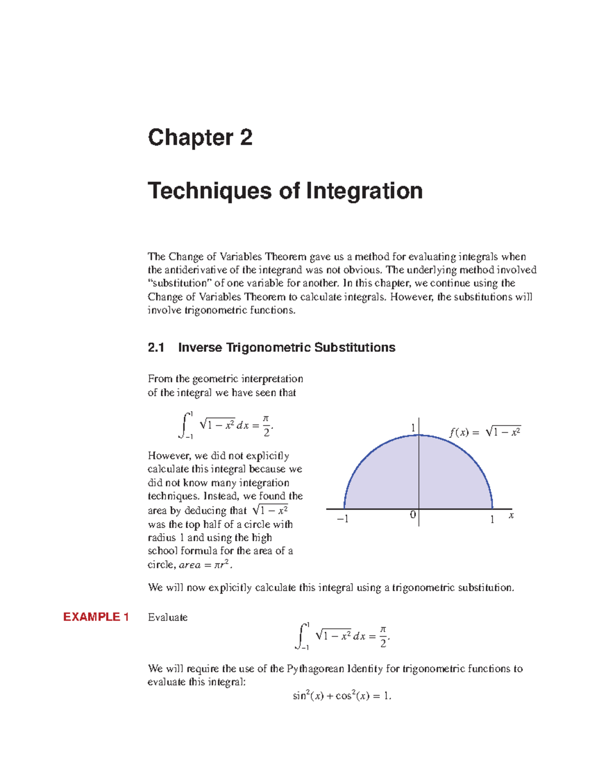 Chapter 2 - Advanced Techniques of Integration and Substitutions - Studocu