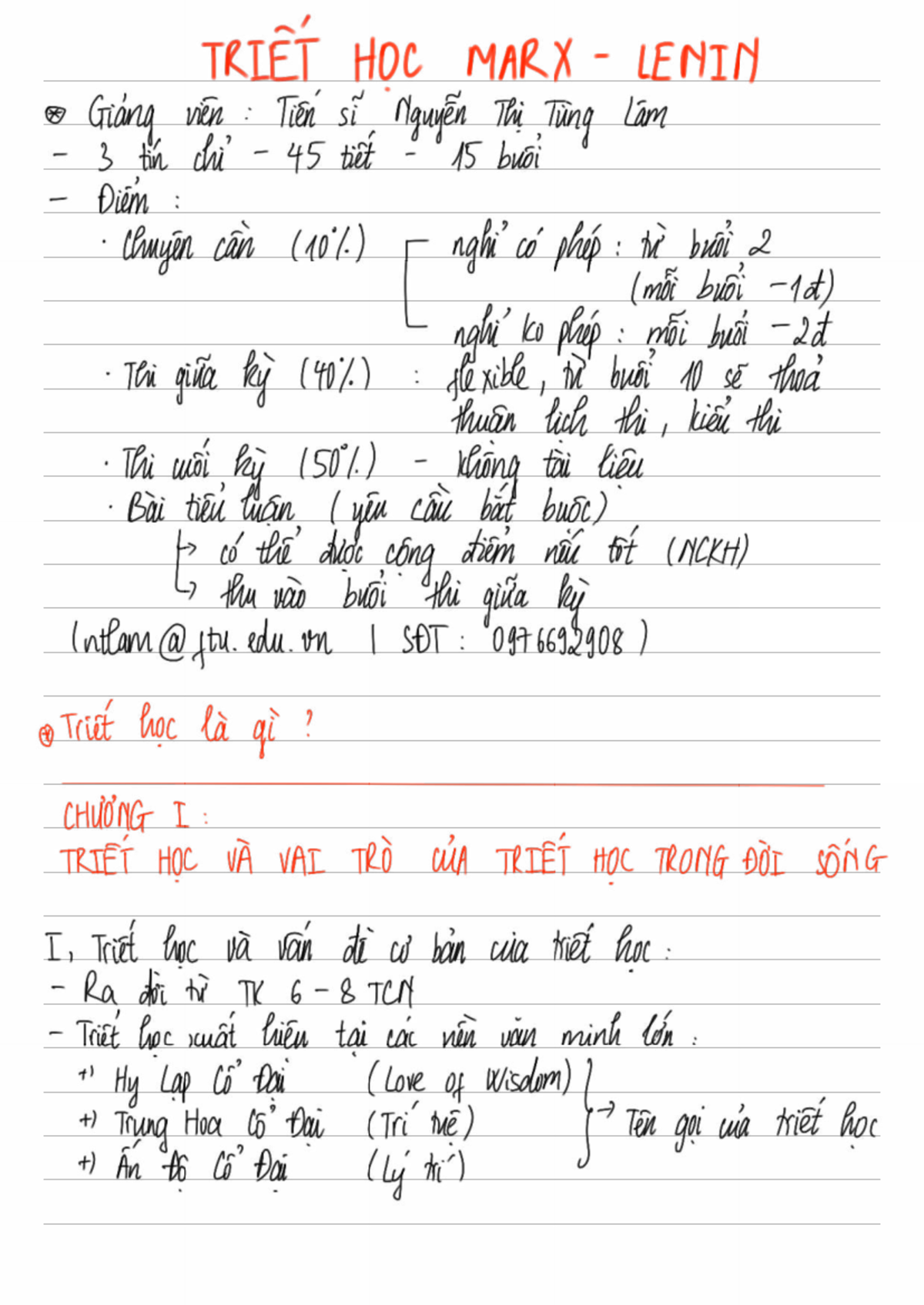 TRIẾT HỌC MARX LENIN - Lecture Notes (Mdt 07) - Studocu