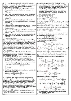 Comprehensive Guide to Probability & Statistics Concepts (STAT 101) - Studocu
