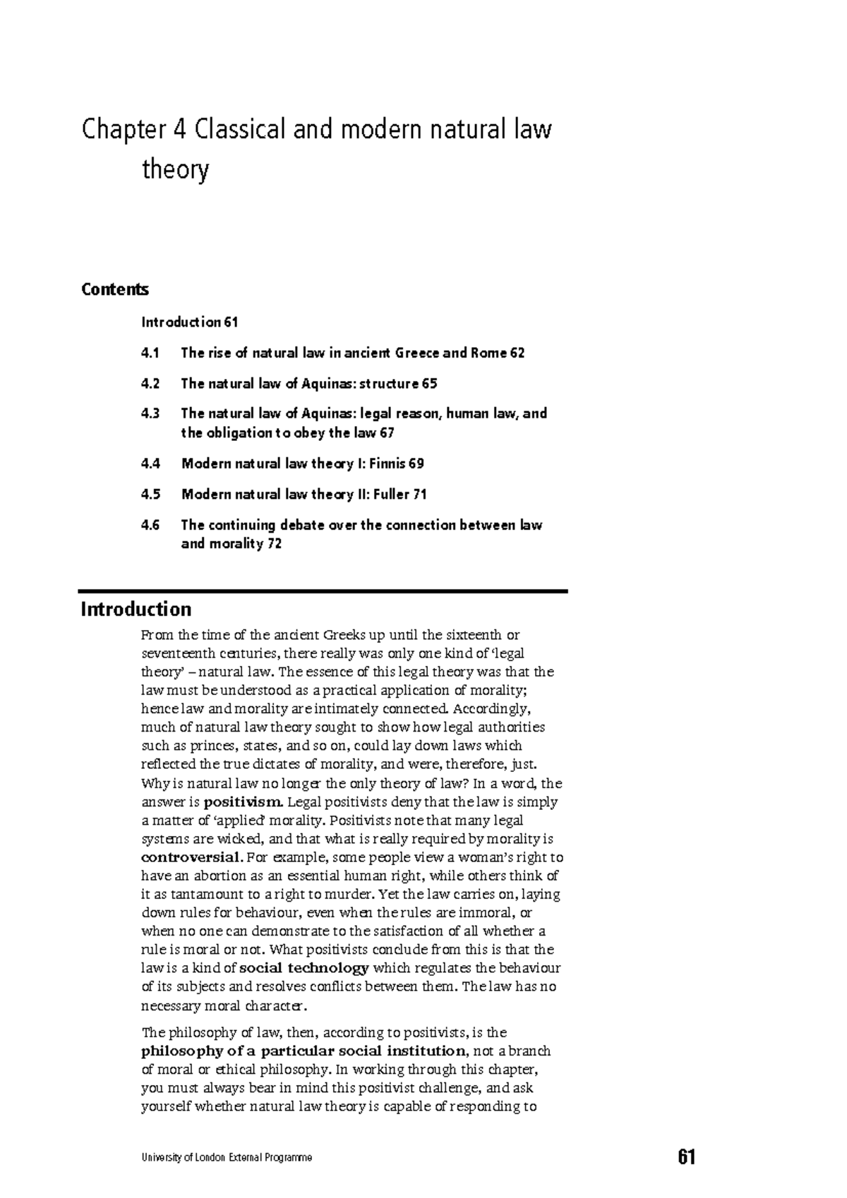 Classical & Modern Natural Law Theory (JUR 101) - Chapter 4 Overview ...