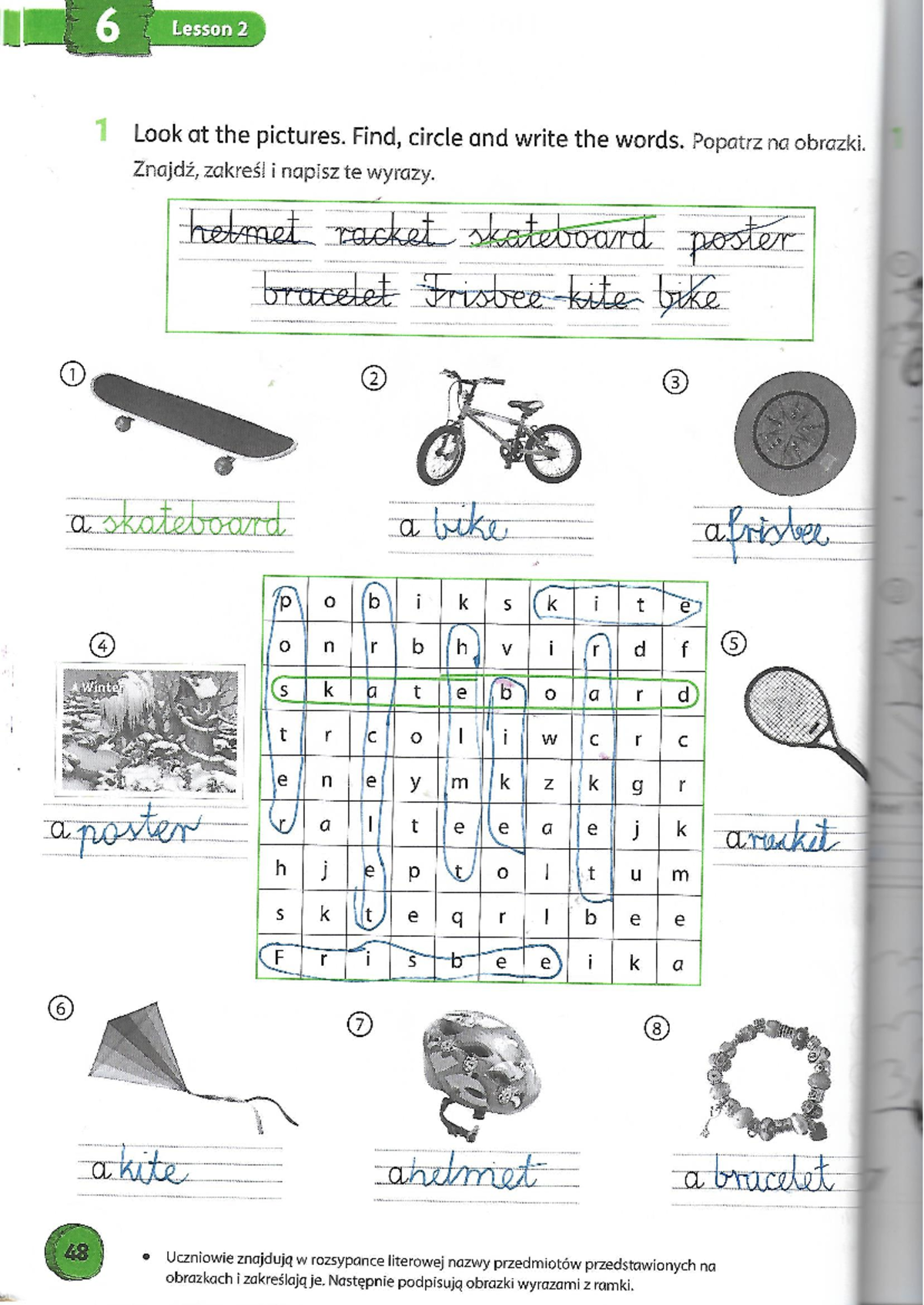 6 Lesson 2: Find and Circle Words in Pictures - Angielski 48 - Studocu