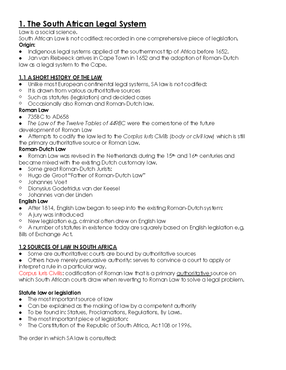 Understanding the South African Legal System: A Comprehensive Overview ...