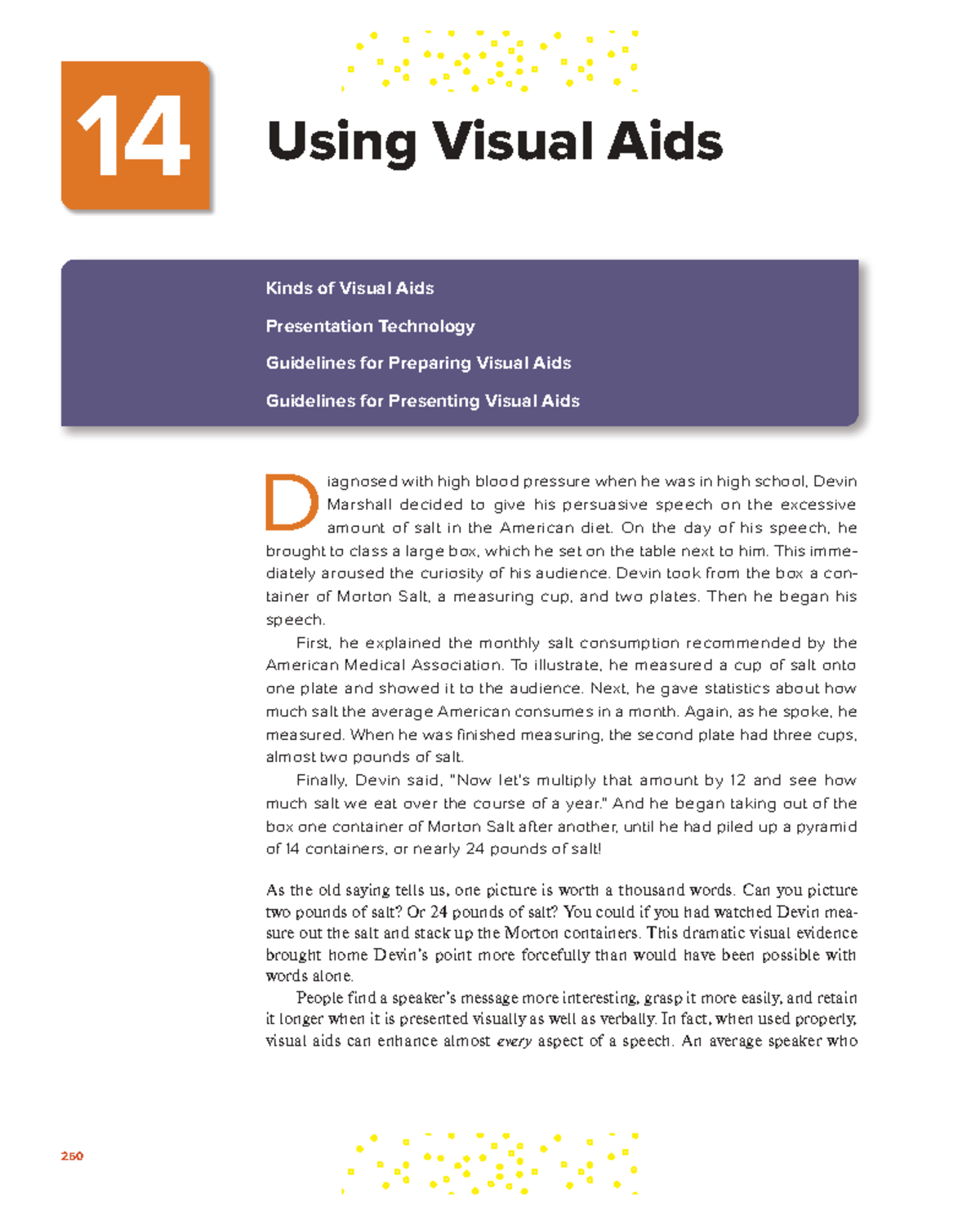 Chapter 14: Effective Use of Visual Aids in Presentations (MGT 101 ...