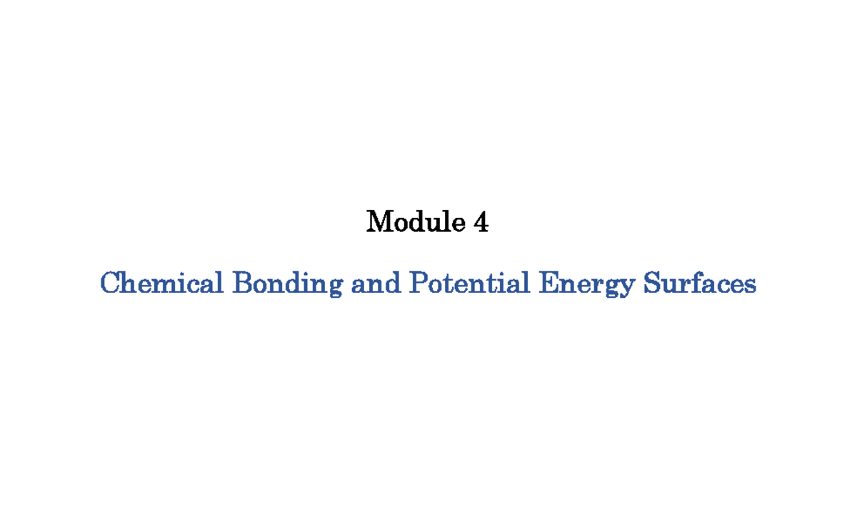 Module 4 - Chemical Bonding & Intermolecular Forces Notes - Studocu