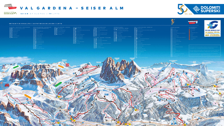 Val Gardena - Seiser Alm Ski Resort Overview 2024-2025 - Studeersnel