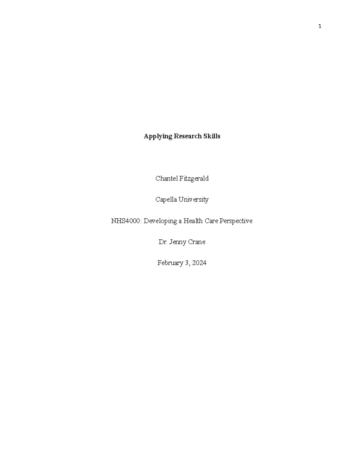 NHS4000: Applying Research Skills for Nursing Shortage Solutions - Studocu
