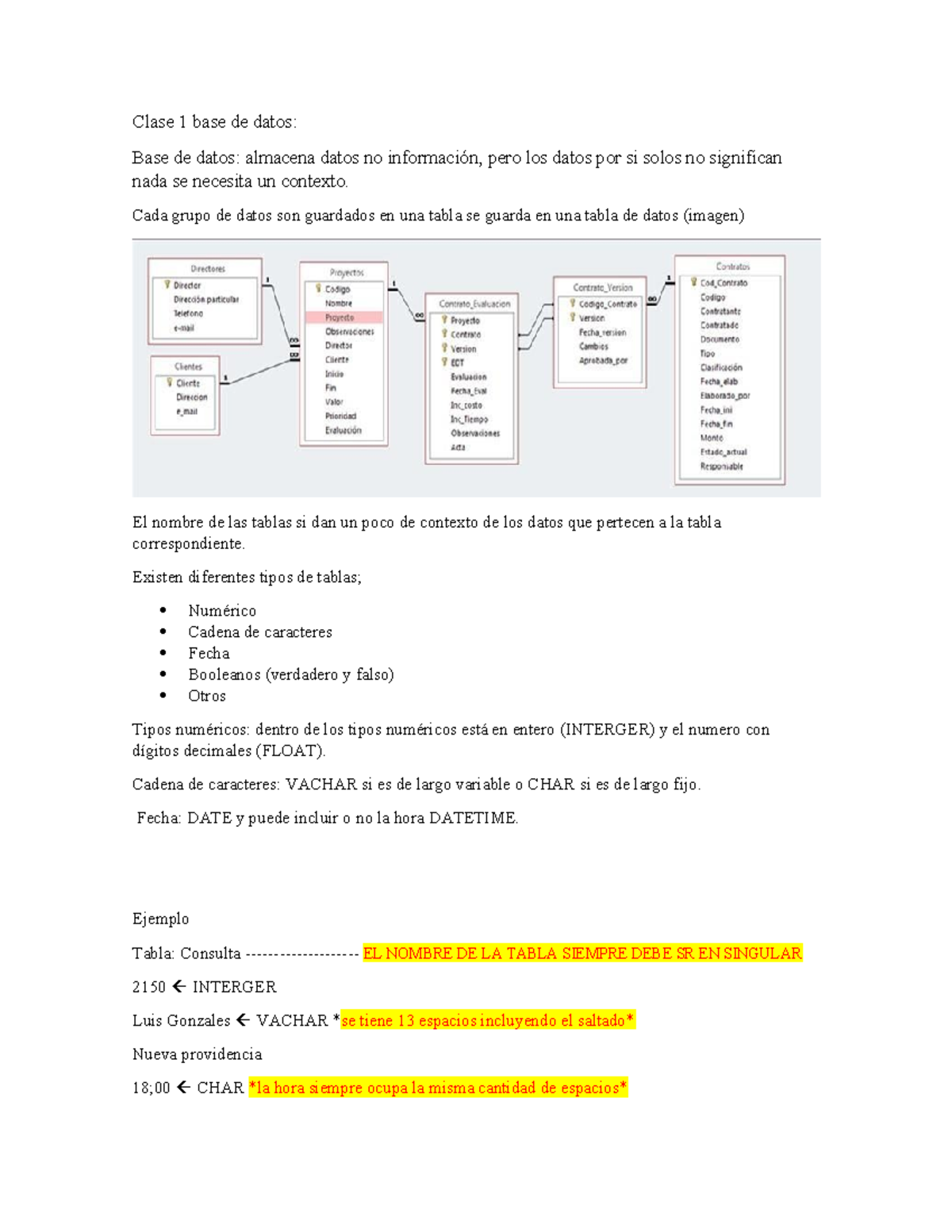 Clase 1 BASE DE Datos COMO Armar UNA Tabla - Clase 1 base de datos ...