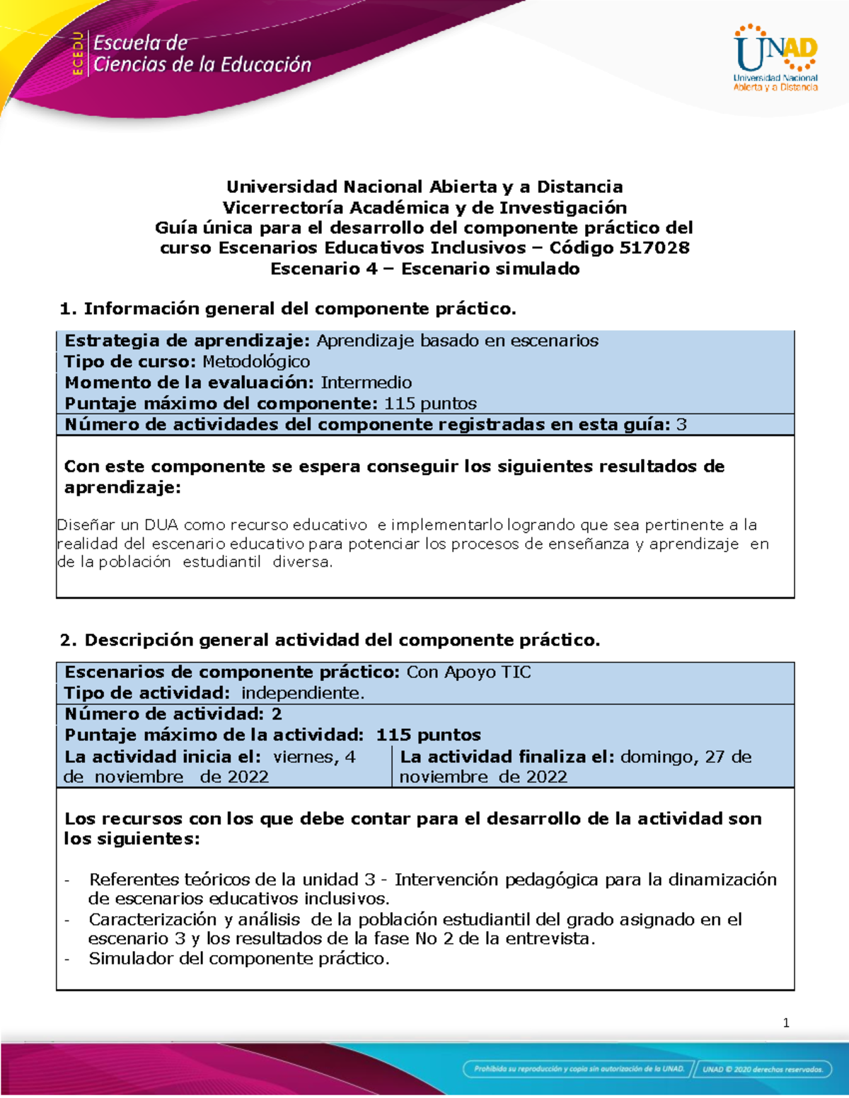 Guía para el Componente Práctico del Curso 517028 - Escenario 4 ...