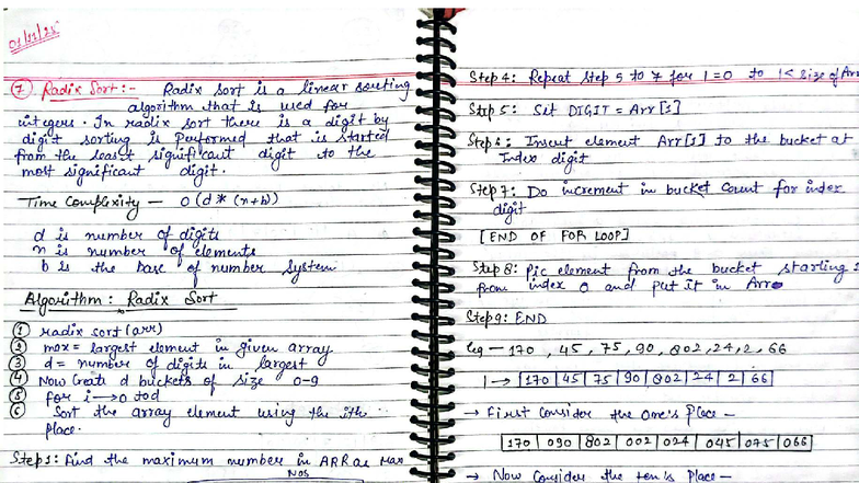 Radix Sort and Hashing Techniques - CS101 Lecture Notes - Studocu