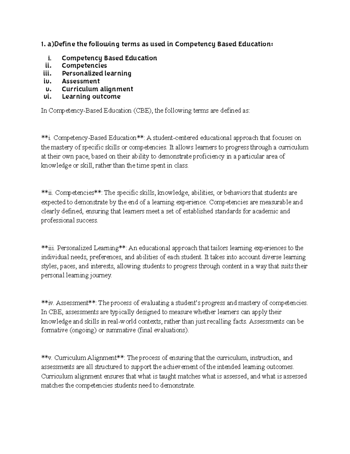 BEM1108 - CBC Competency Based Education: Key Concepts and Principles ...