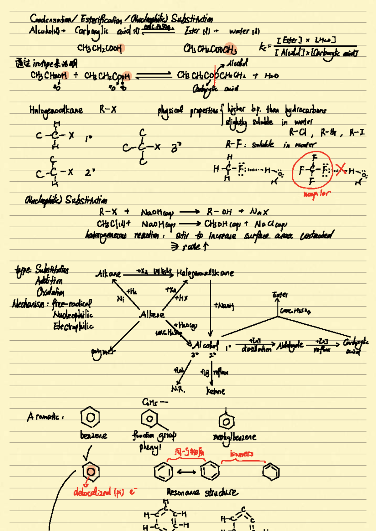 Organic Chemistry 3: Physical Properties & Reaction Mechanisms - Studocu
