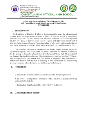 Dep Ed Sample Class Program and Teachers Schedule - TIME LEARNING AREA ...