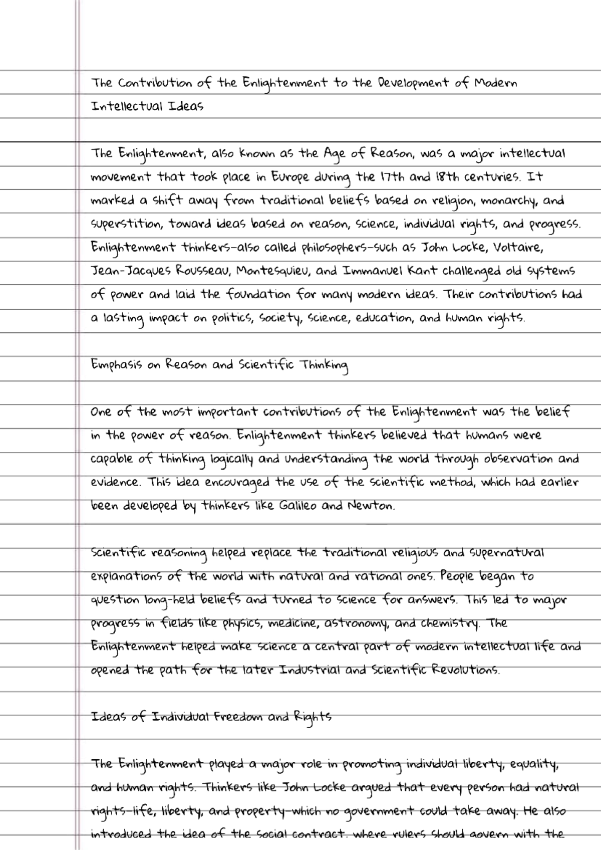 The Enlightenment's Impact on Modern Ideas: A Comprehensive Overview ...