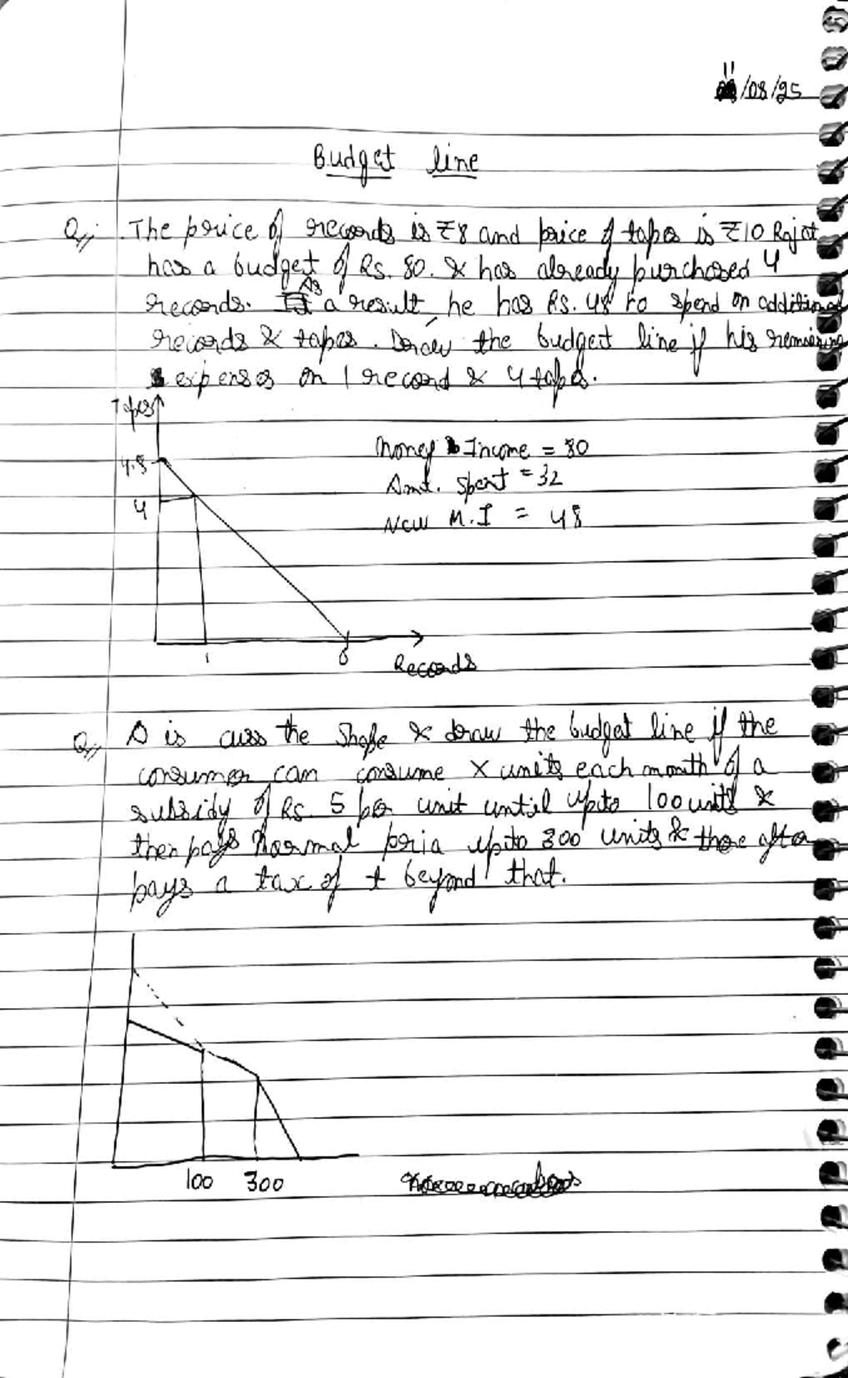 Microeconomics Notes: Budget Constraints & Consumer Preferences (Sem 3 ...