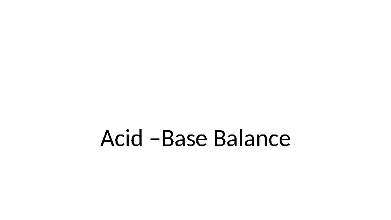 Understanding Acid-Base Balance: Physiology & Homeostasis (BIO 101 ...