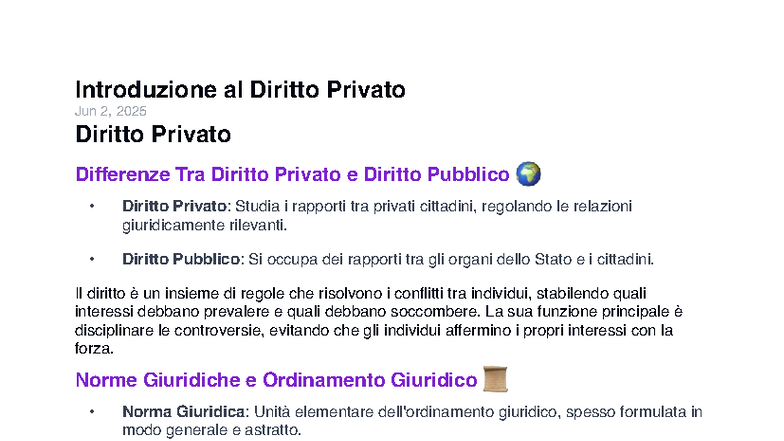 Riassunto Diritto Privato - Introduzione e Differenze con Diritto ...