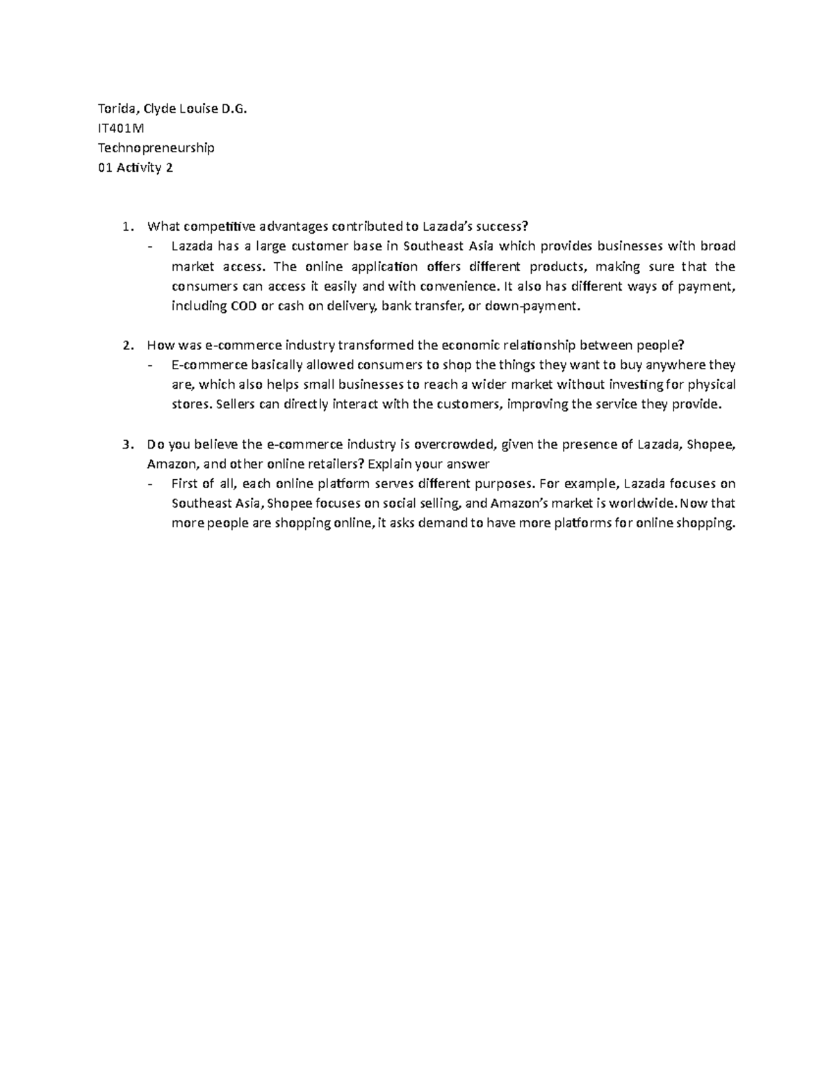 01 Activity 2 - Torida IT401M - Torida, Clyde Louise D. IT401M ...