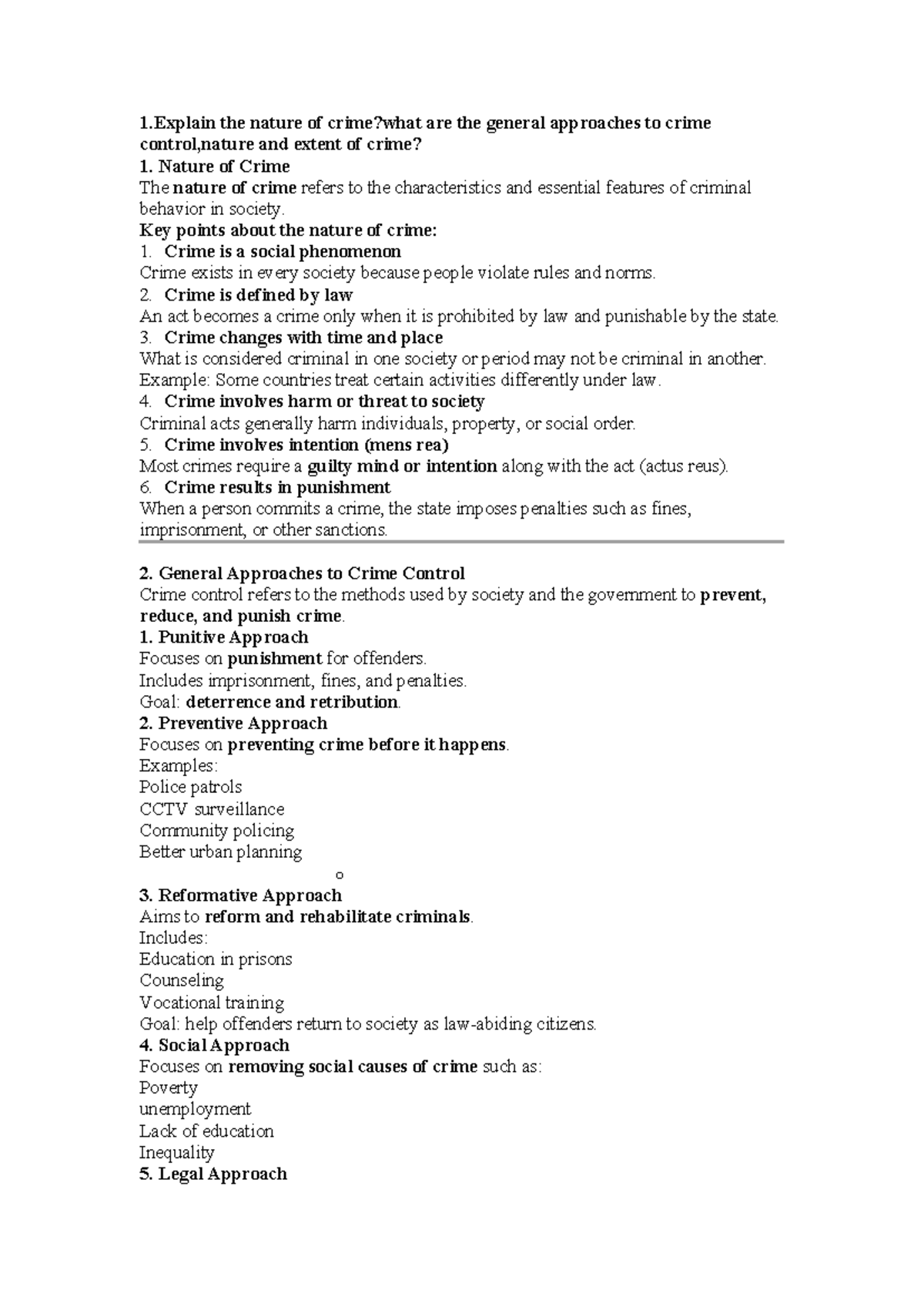 Penology Notes: Understanding Crime, Punishment, and Rehabilitation ...