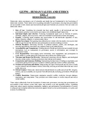 GE3791 Human Values and Ethics Question Bank - RVS COLLEGE OF ...