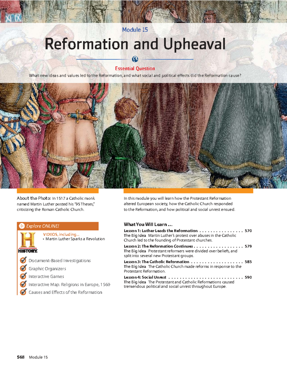 Module 15: Reformation and Upheaval - Studocu