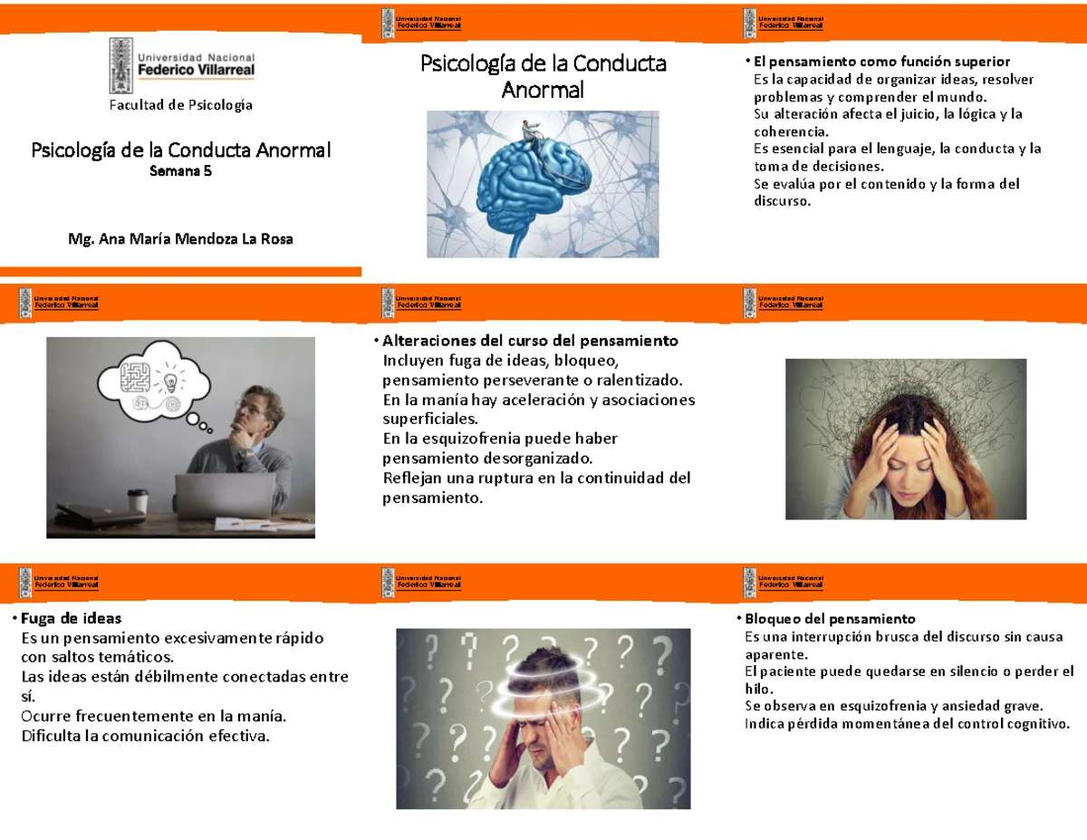 Psicología de la Conducta Anormal - Semana 4: Signos y Síntomas - Studocu