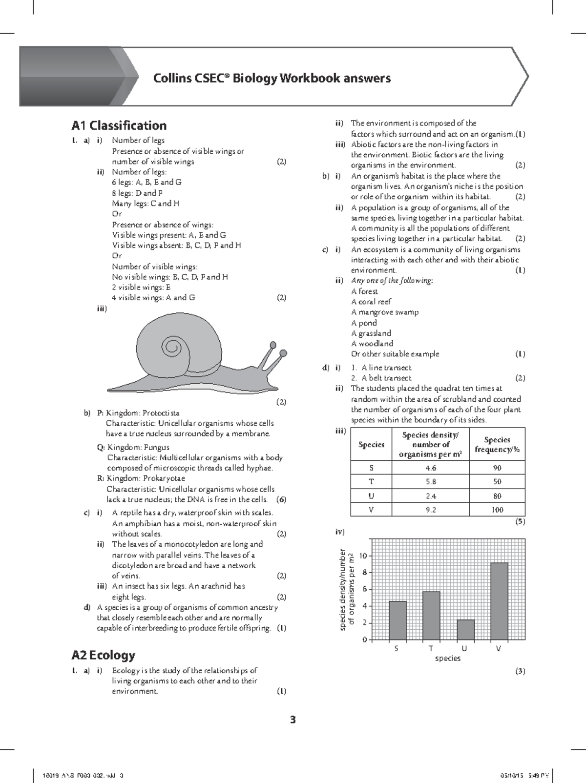Biology Workbook - ... - 3 Collins CSEC® Biology Workbook answers A1 ...