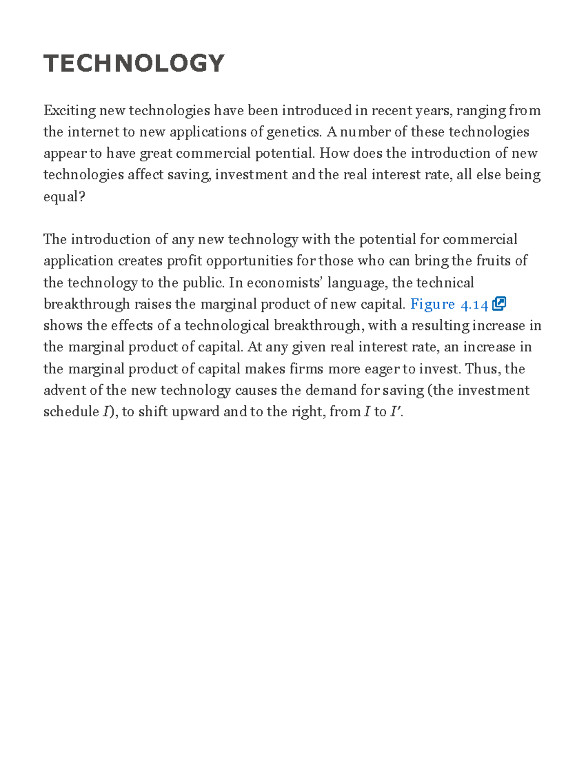 ECON 101: Impact of New Technologies on Investment & Interest Rates ...