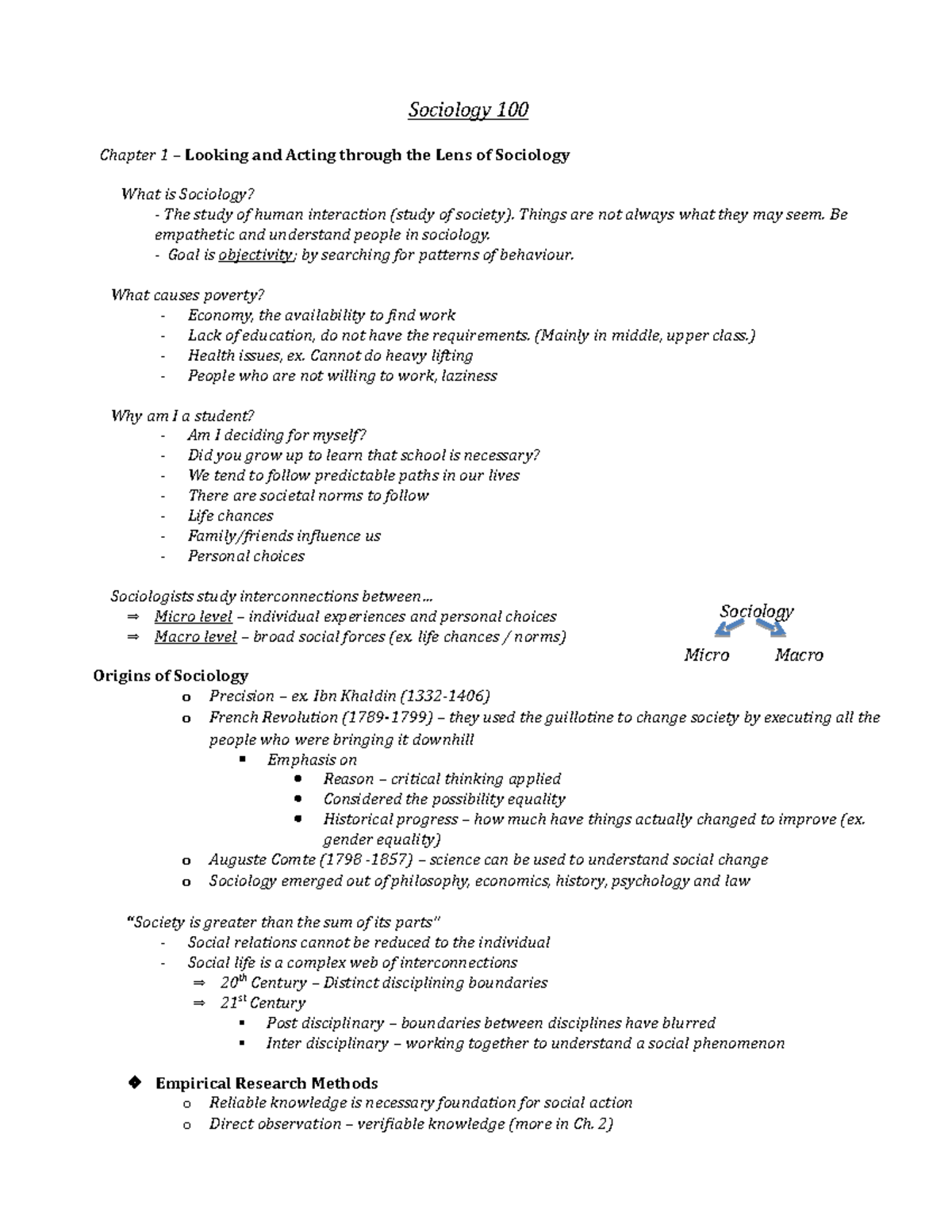 Comprehensive Sociology 100 Notes with Stephen Speake - Concepts ...