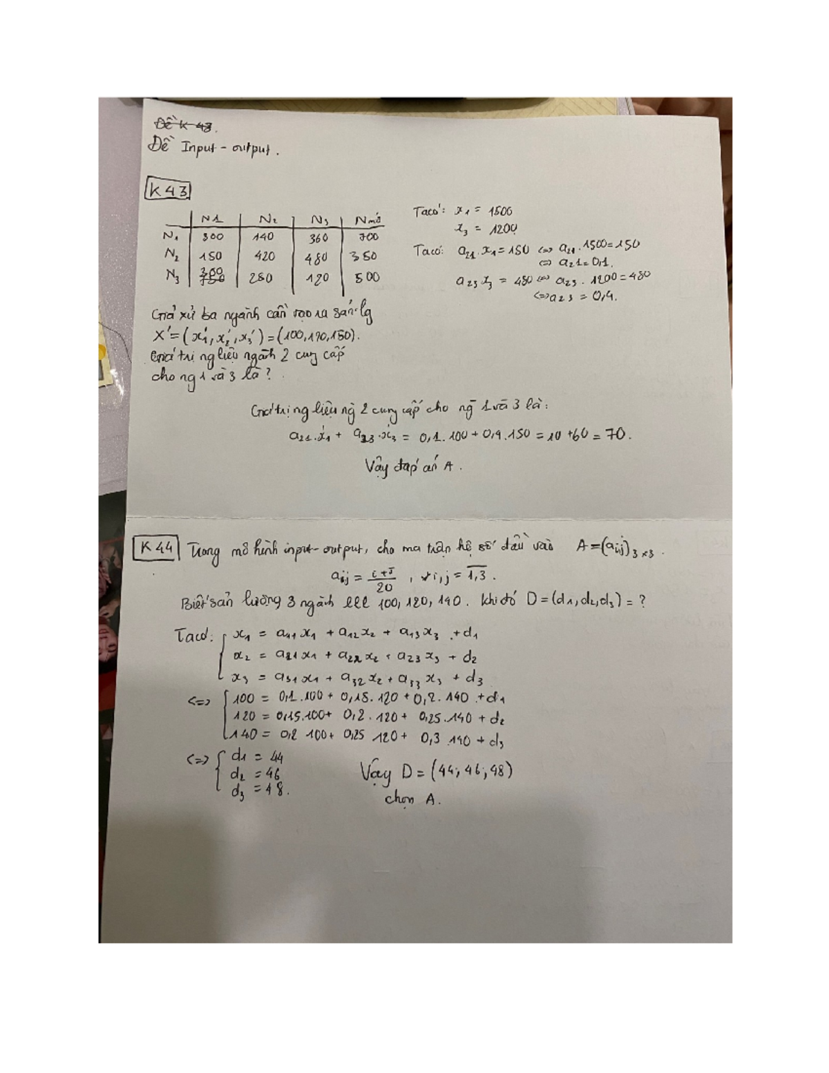 Bt nộp input-output - ngô trấn vũ - DE K 48. De Input - output. K43 N1 ...