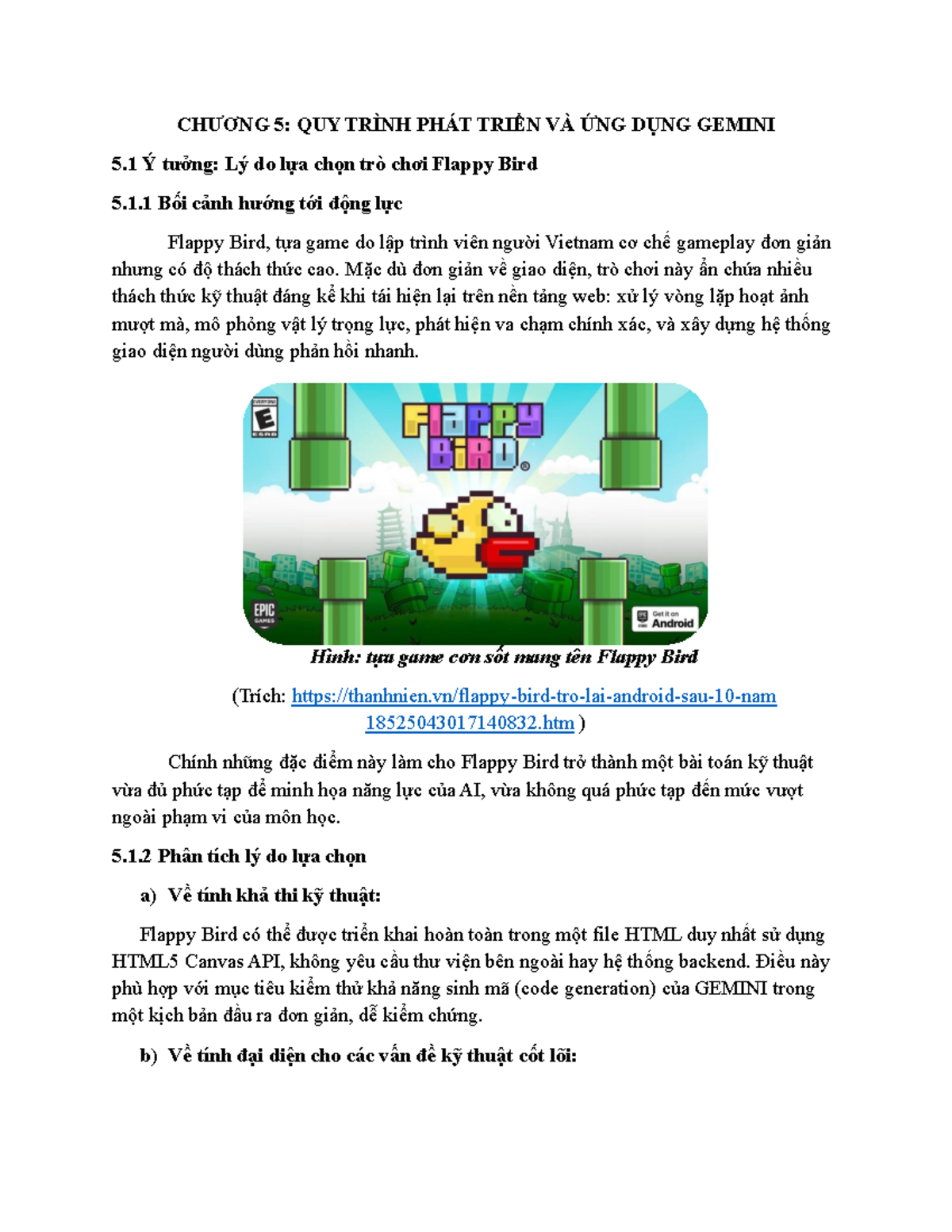 CHƯƠNG 5&6: PHÁT TRIỂN VÀ ỨNG DỤNG GAME HAPPY BIRD - Studocu