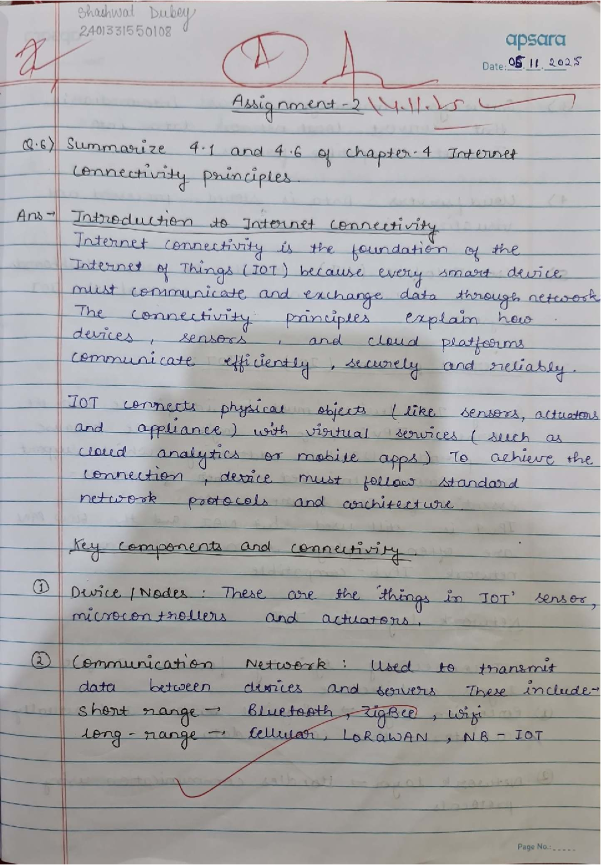 iOS 2401331550108 Assignment 2: Summary of Internet Connectivity ...
