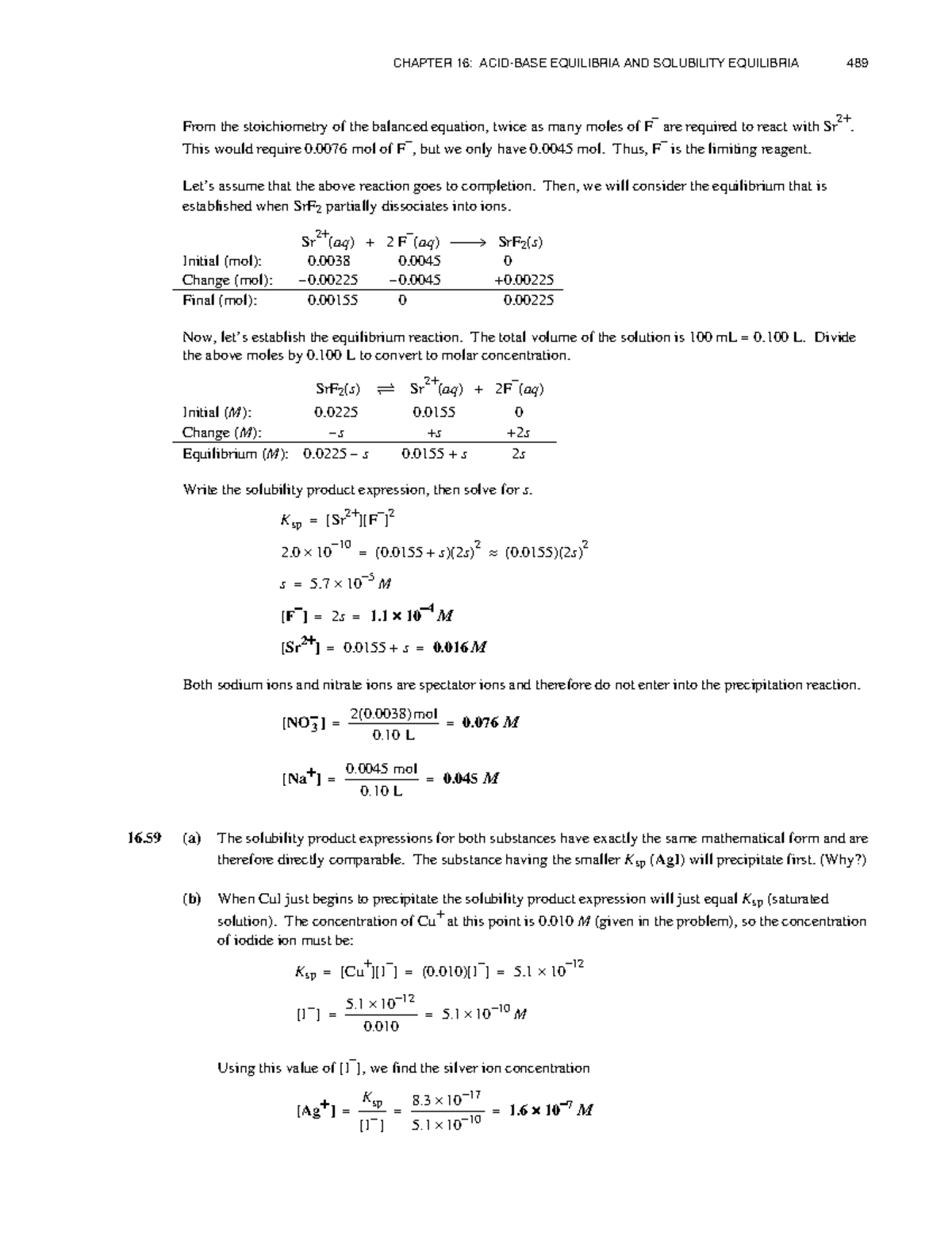 CHAPTER 16: Equilibria & Solubility Equilibria (CHEM 101) - Studocu