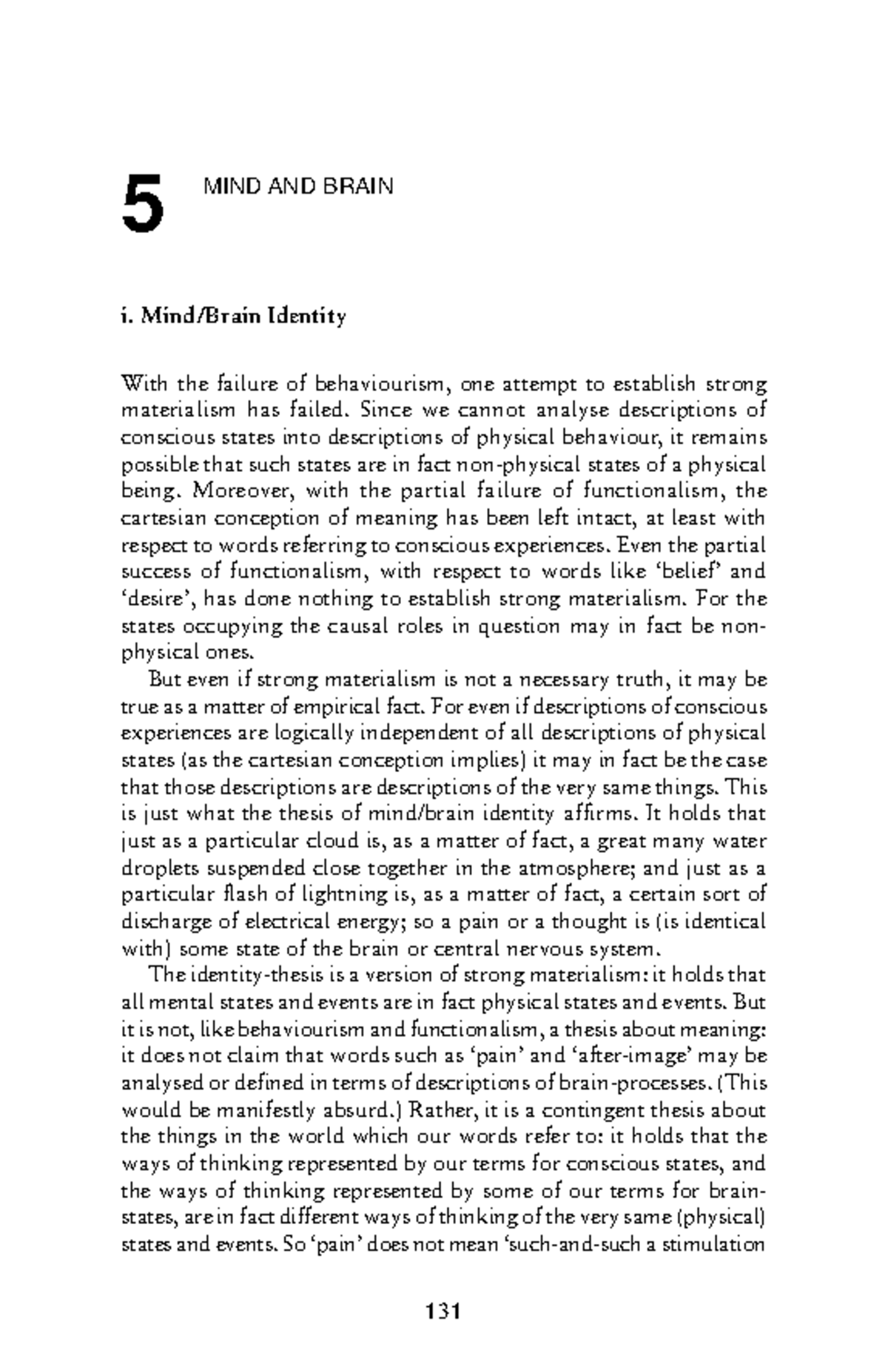 Exploring Mind/Brain Identity: Arguments and Challenges in Philosophy ...
