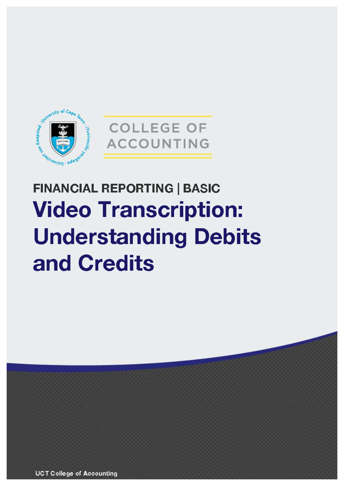 1.Understanding Debits and Credits - FINANCIAL REPORTING | BASIC Video ...