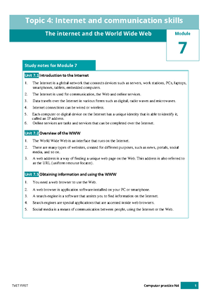 TVET First CP N4 - Module 6 - Study Notes - TVET FIRST Computer ...
