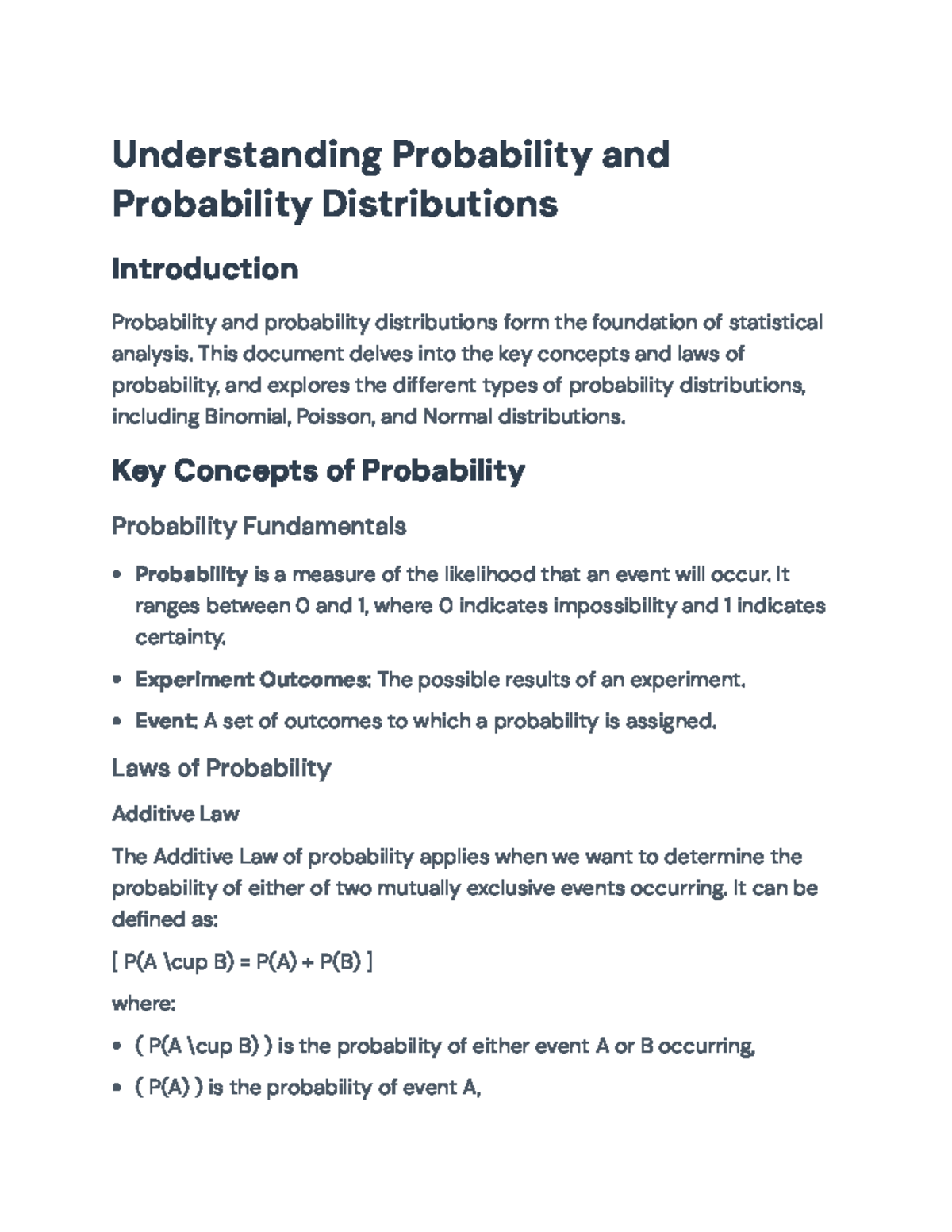 Understanding Probability & Distributions: Core Concepts in Stats ...