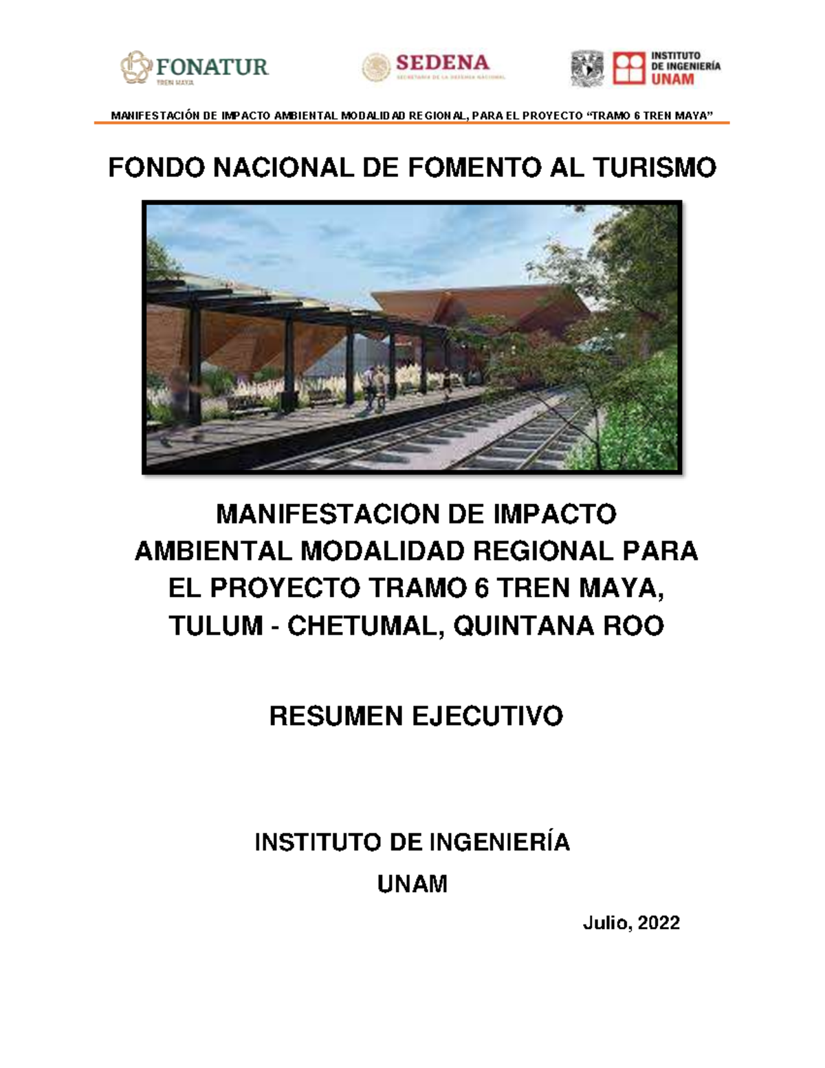 Informe sobre el Proyecto T6-TM: Manifestación de Impacto Ambiental - Studocu