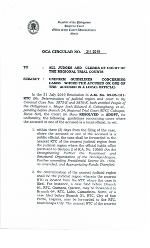 DOJ DC No 15 - Rules on Preliminary Investigations and Inquest ...