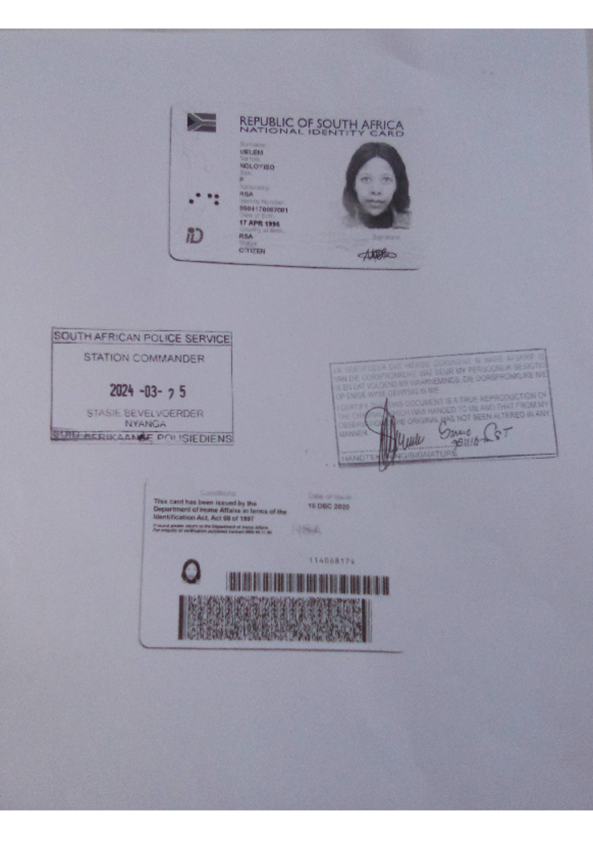 International Trade and Identification: A Case Study on RSA ID Cards ...